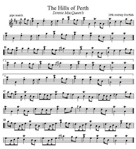 The Hills of Perth - pipe march played by Kenneth and Angus MacKenzie